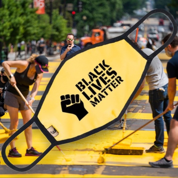 Accessories | 220 Most Requested Graphic Print Blm Face Mask | Poshmark